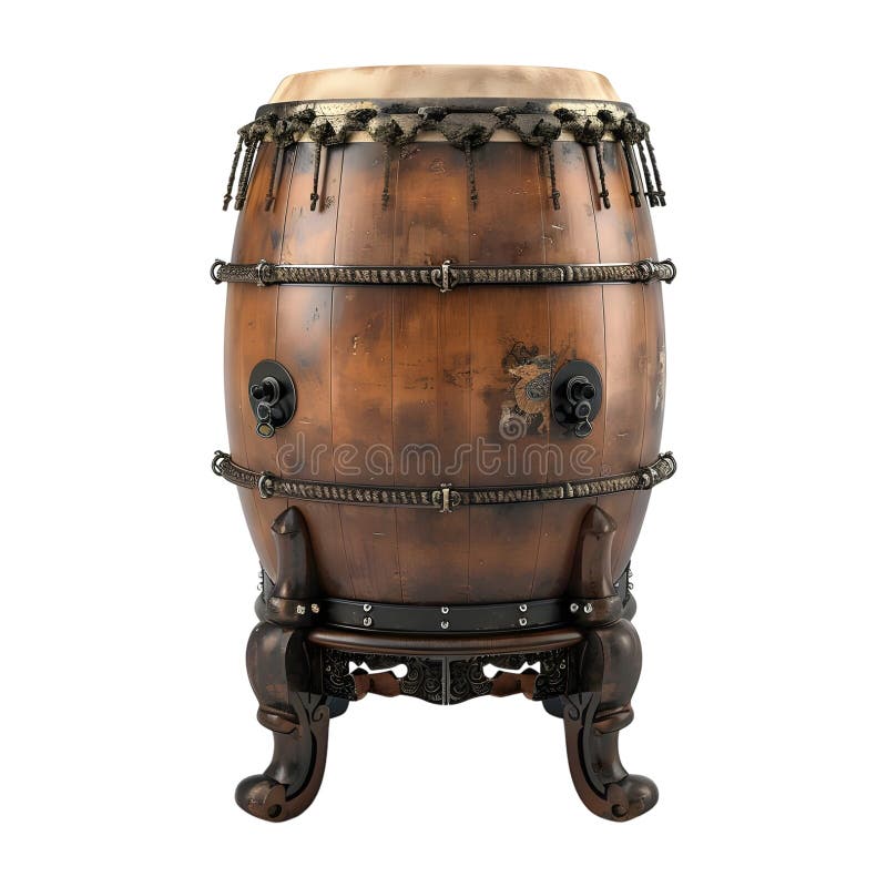 Ancient Drum on Transparent Background - Ai Generated Stock ...
