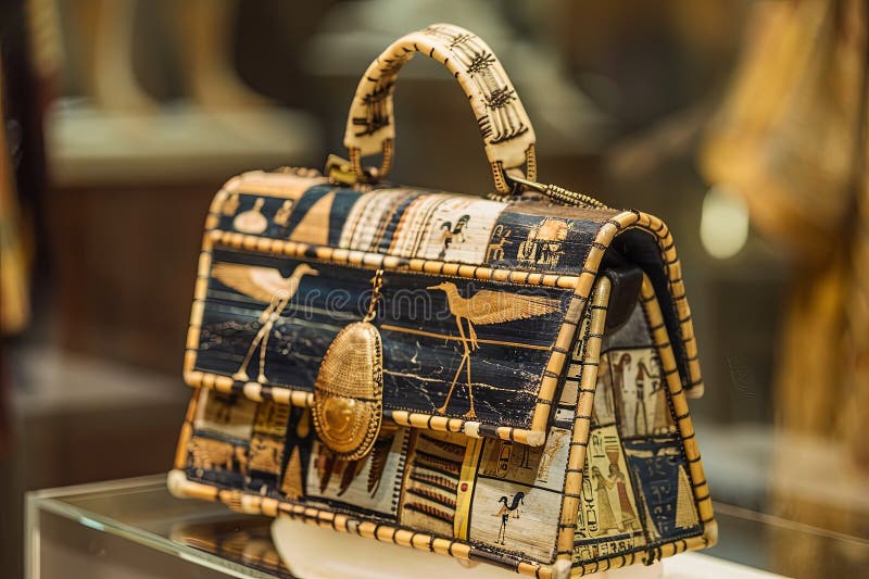 Ancient Egypt Hieroglyphs Woman Luxury Bag Generative AI Stock ...