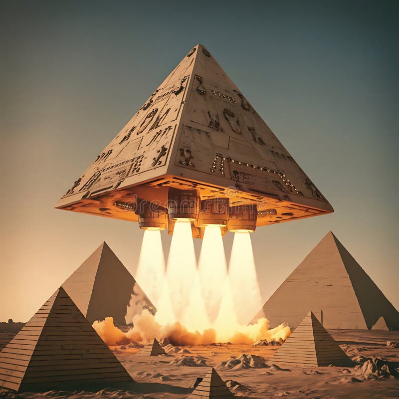 Ancient Egypt Pyramid Creative Art Design Stock Image - Image of iconic ...