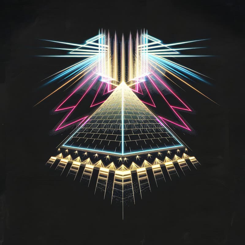 Ancient Egypt Pyramid Creative Art Design Stock Image - Image of ...