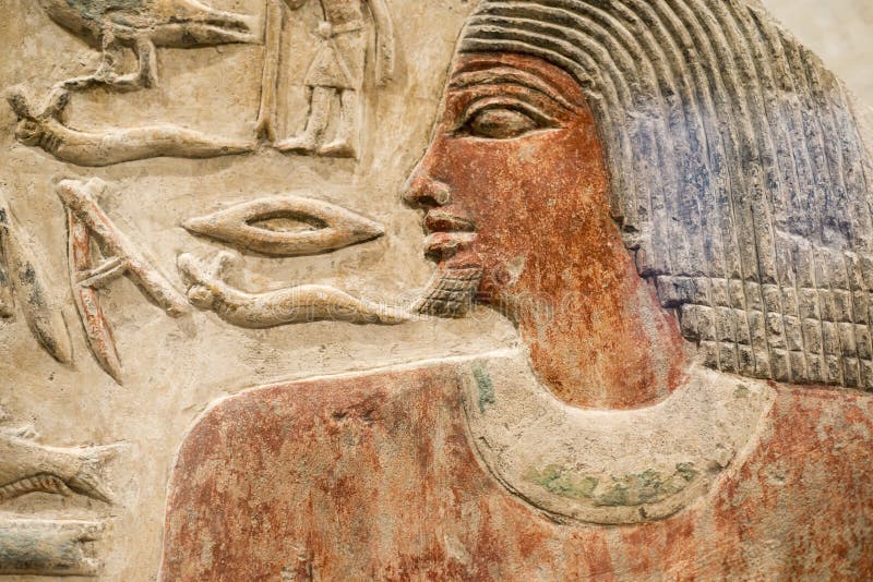 Ancient Egypt relief stock photo. Image of ornament - 111118938