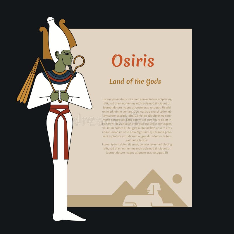 Osiris Egyptian God Sitting Down