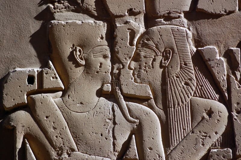 Ancient Egyptian Embrace stock photo. Image of civilization - 15373424
