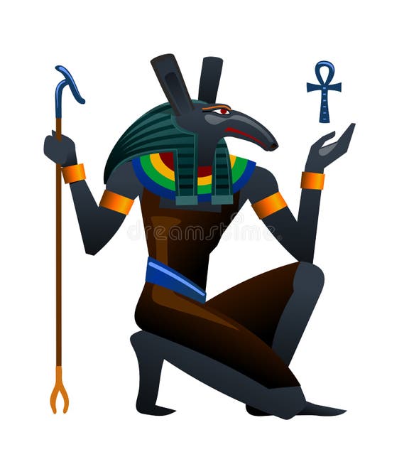 Ancient Egyptian god Seth stock illustration. Illustration of ancient ...