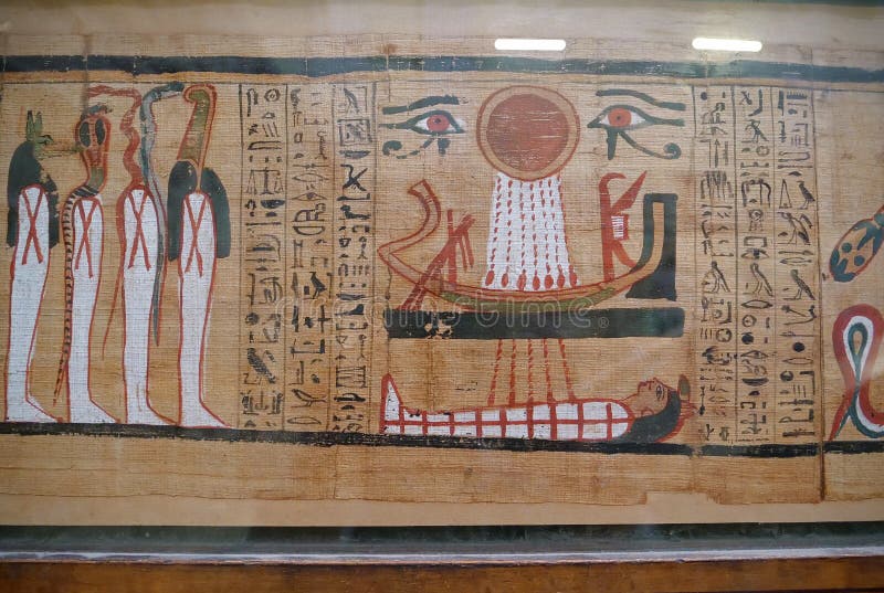 Ancient Egyptian Papyrus from Museum of Egyptian Antiquities in Cairo ...
