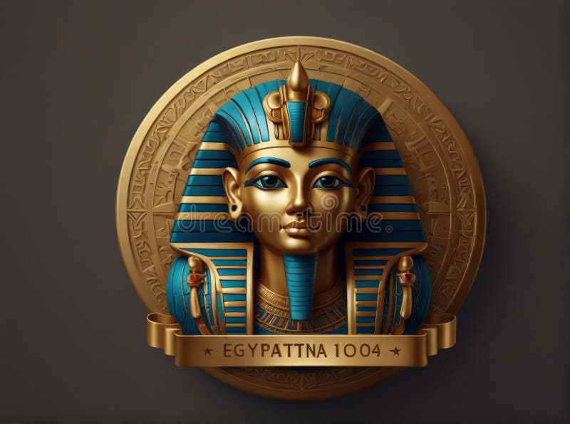 Ancient Egyptian Pharaoh Digital Rendering Stock Illustration ...