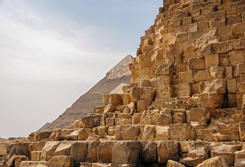 Ancient Egyptian Pyramid of Giza Stock Image - Image of giza, interest ...
