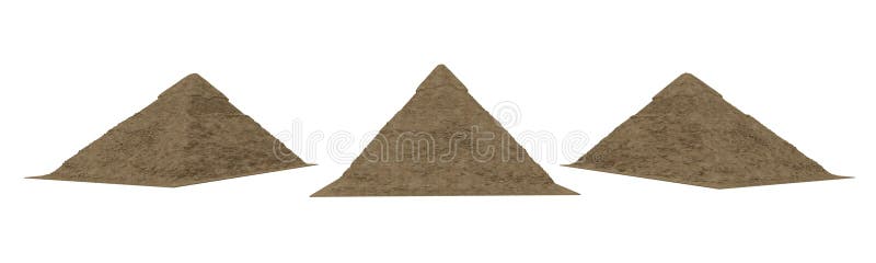 Ancient Egyptian Pyramid. Set of 3 Isolated 3D Rendered Illustrations ...