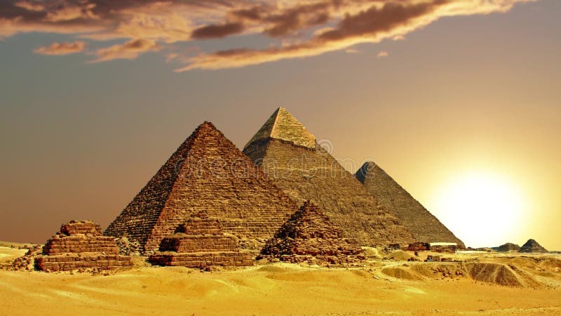 Ancient Egyptian Pyramids, Symbol of Egypt. Stock Footage - Video of ...