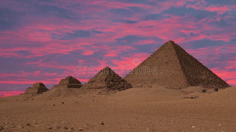 Ancient Egyptian Pyramids, Symbol of Egypt Stock Video - Video of ...