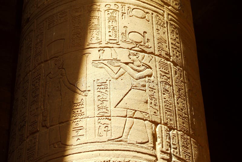 Ancient Egyptian script stock image. Image of stone, landmark - 39497551