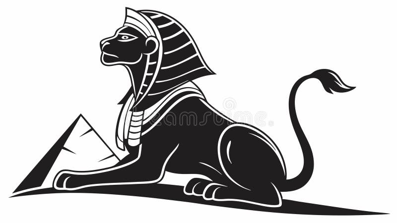 Ancient Egyptian Sphinx Vector Illustration for Mythology, Vector Design Generative AI Stock ...