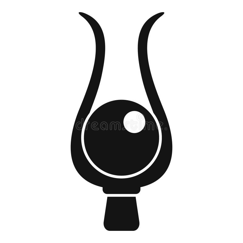 Ancient Egyptian Symbol Holding a Glowing Orb Icon Stock Illustration ...