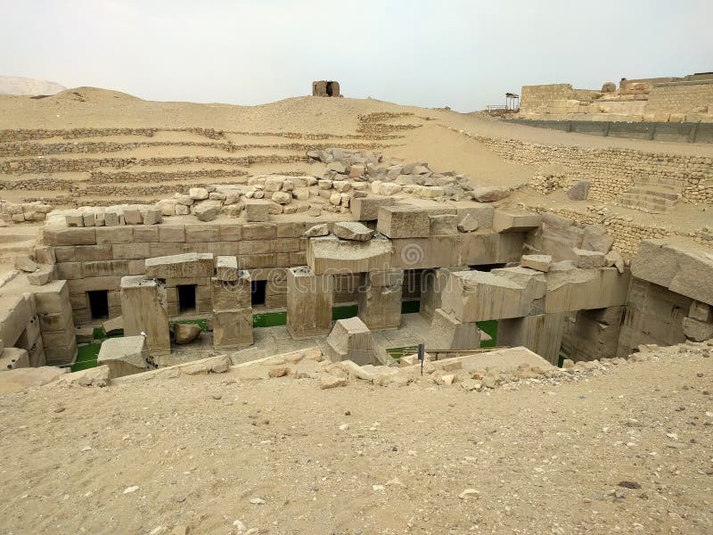 Ancient Egyptian Temple Osireion in Abydos Stock Image - Image of ...