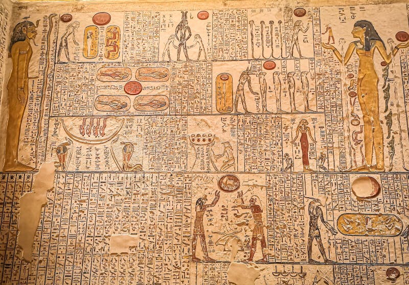 Ancient Egyptian Writing, Egyptian Hieroglyphs, Wall Inscriptions ...