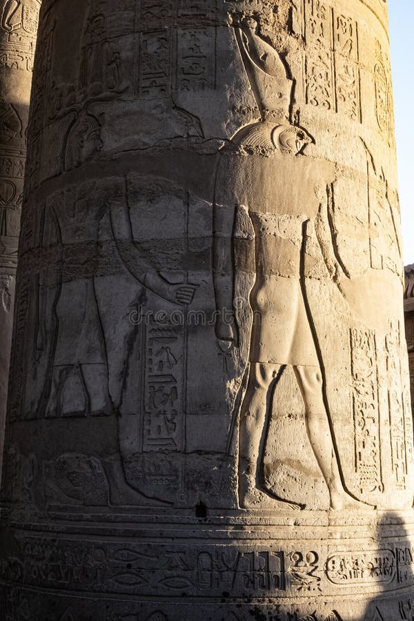 Ancient Egyptian Writing, Hieroglyphs Editorial Stock Photo - Image of ...