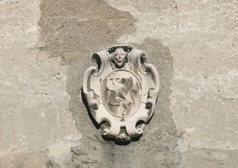 Ancient emblem stock photo. Image of arms, wall, horizontal - 30353002