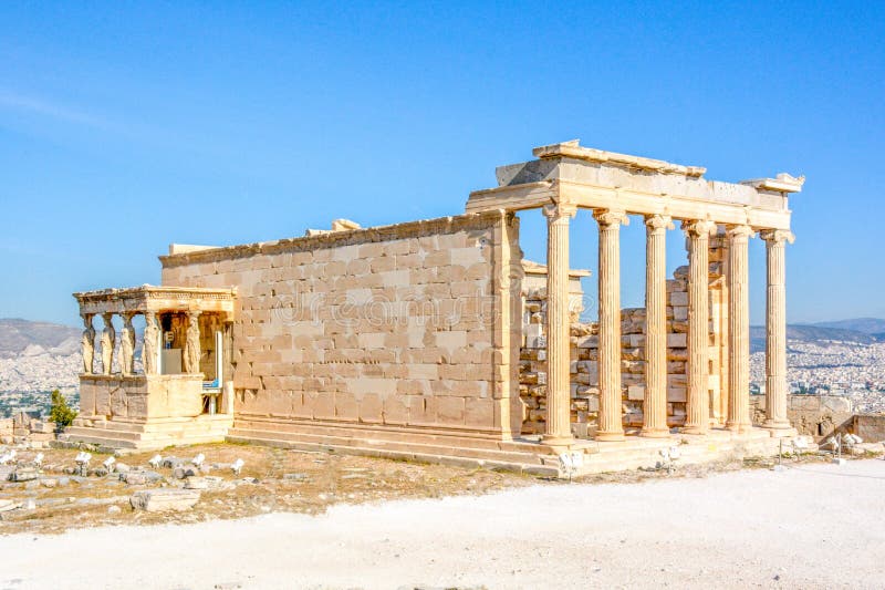 Ancient Erechtheion Temple in Athens, Greece Stock Photo - Image of ... Ancient Erechtheion Temple in Athens, Greece Stock Photo - Image of ...