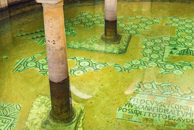 Ancient flooded crypt stock photo. Image of crypt, italy - 83972010