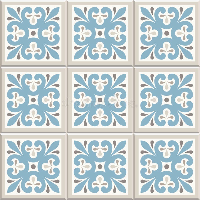 Ancient Floor Ceramic Tiles. Victorian English Floor Tiling Design ...