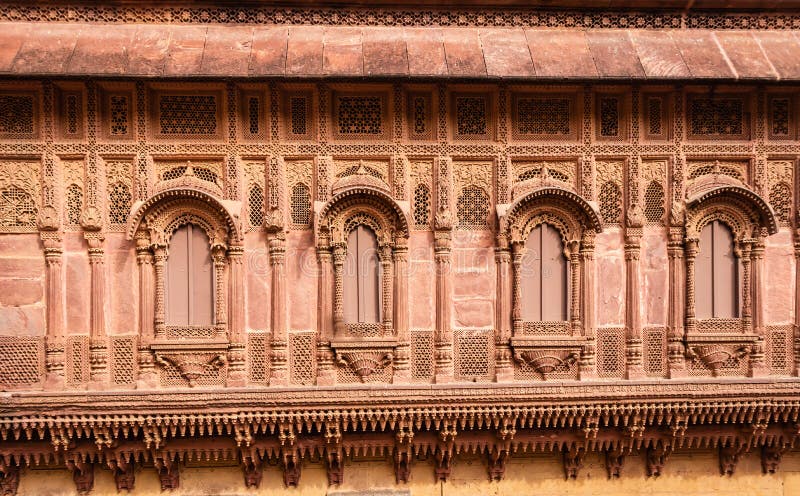 Ancient Fort Artistic Design View at Morning from Flat Angle Stock ...