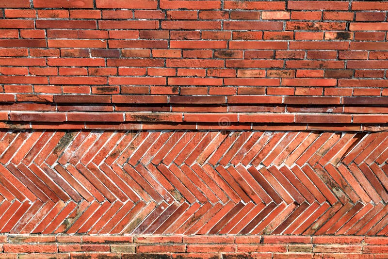 In the Ancient Fort, the Beautiful Brick Walls with Special Pushing ...