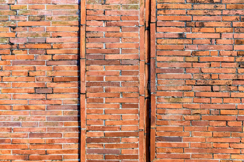 In the Ancient Fort, the Beautiful Brick Walls with Special Pushing ...