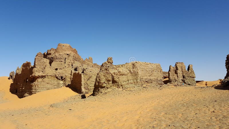 The Ancient Fort of the Desert Stock Image - Image of magnifiqe ...