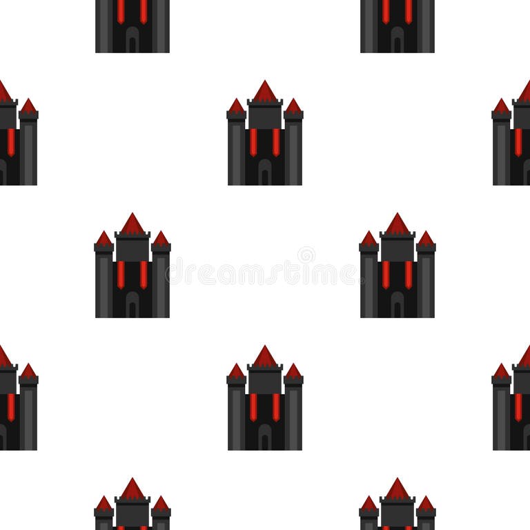 Ancient Fort Pattern Seamless Stock Vector - Illustration of fort ...