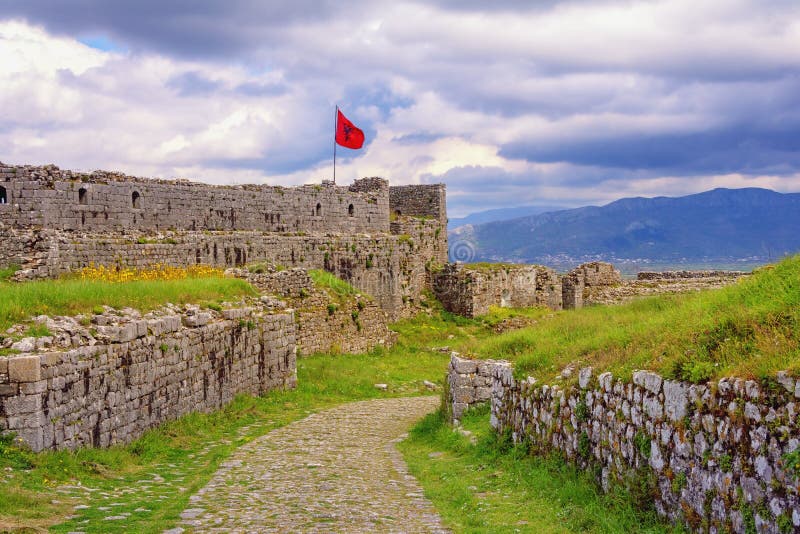 Ancient Fortifications. Albania, Shkoder City. Ruins of Old Fortress ...
