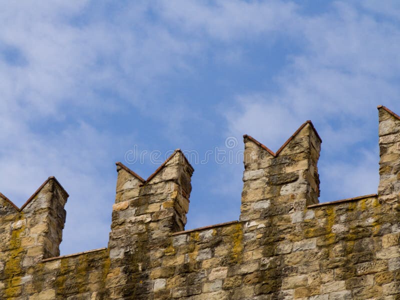The Fortified Walls of the Historical Town of Cittadella, Italy Stock ...