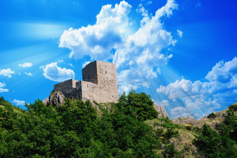 Ancient fortress stock photo. Image of winter, wild, scene - 16435216