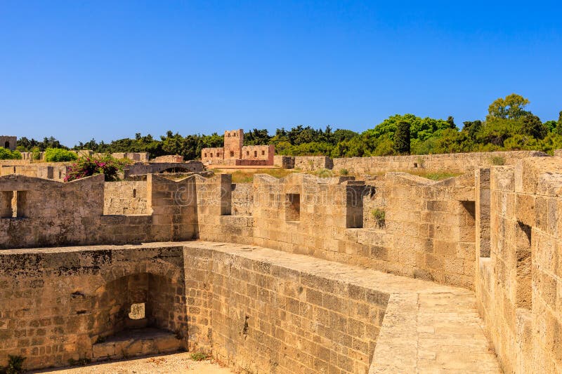 Ancient Fortress. Background with Selective Focus and Copy Space Stock ...
