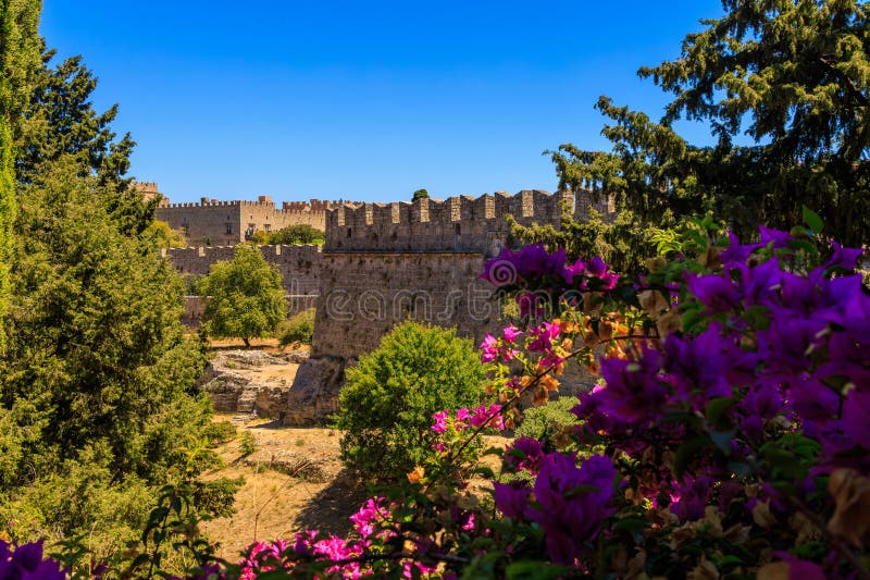 Ancient Fortress. Background with Selective Focus and Copy Space Stock ...