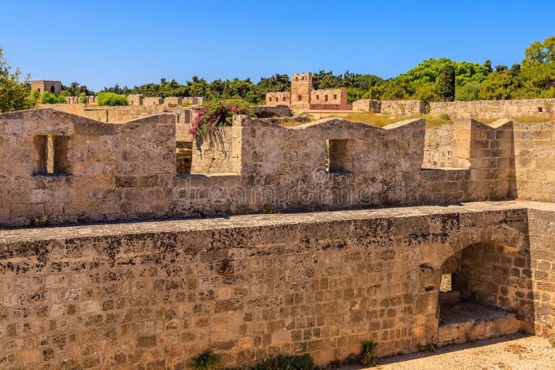 Ancient Fortress. Background with Selective Focus and Copy Space Stock ...