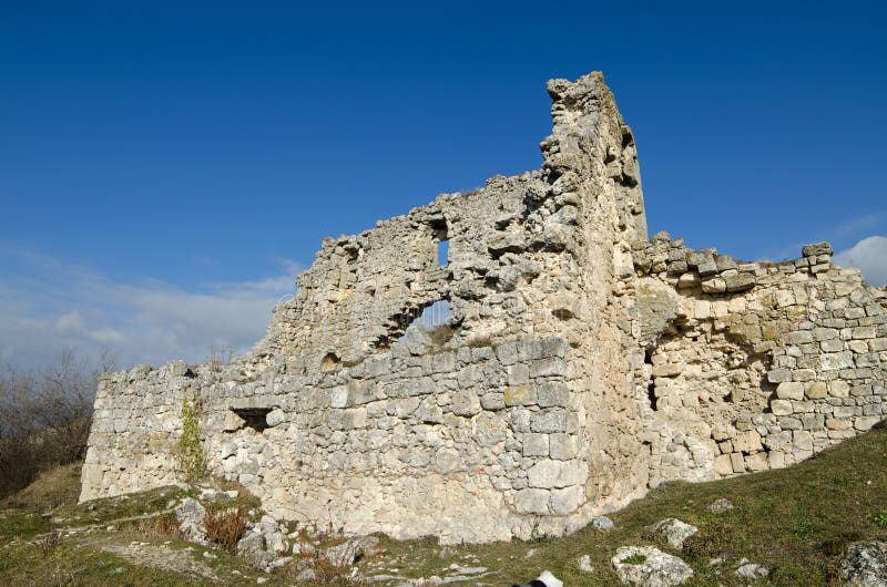 Ancient Fortress Mangup-Kale (Crimea) Stock Image - Image of fortress ...