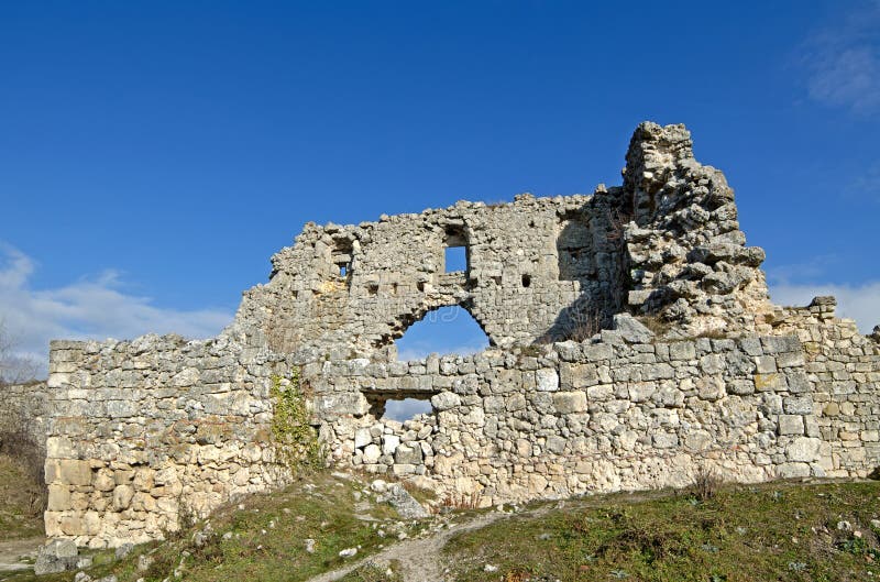 Ancient Fortress Mangup-Kale (Crimea) Stock Photo - Image of fortress ...