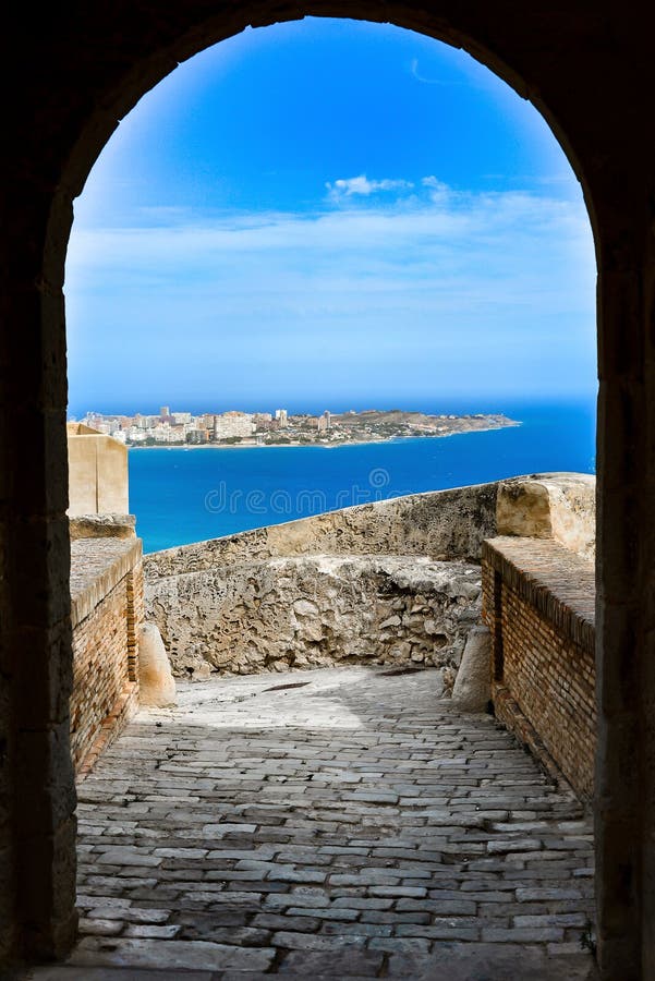 Ancient fortress in Spain stock image. Image of historical - 82205105