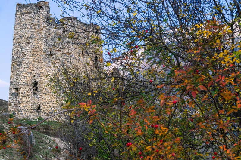 An Ancient Fortress Structure for Protection from Attacks Stock Photo ...