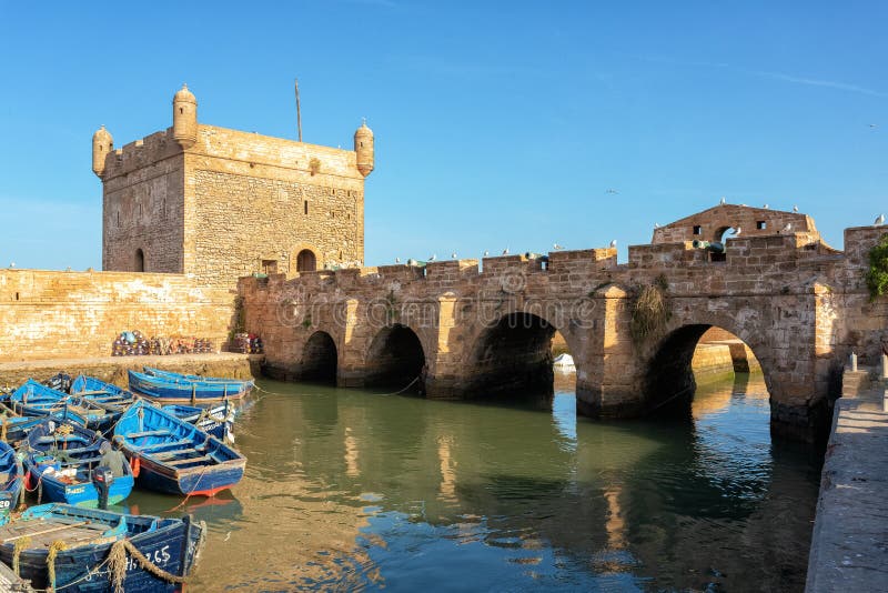 Ancient Fortress Tower in Tangier Town, Morocco Editorial Stock Photo ...