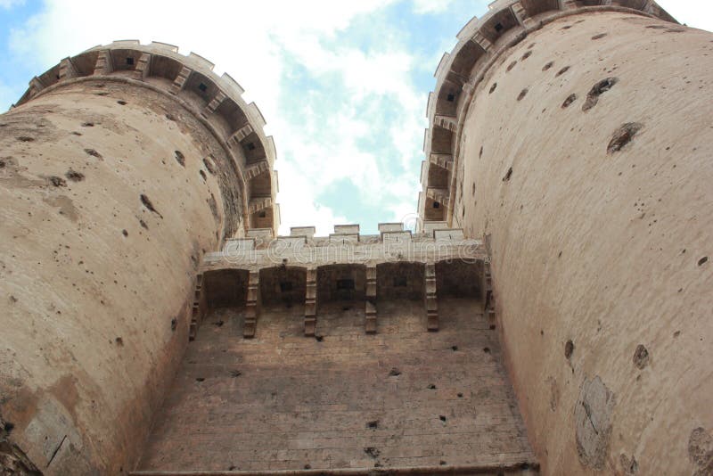 Ancient Fortress in Valencia Stock Image - Image of valencia, beautiful ...