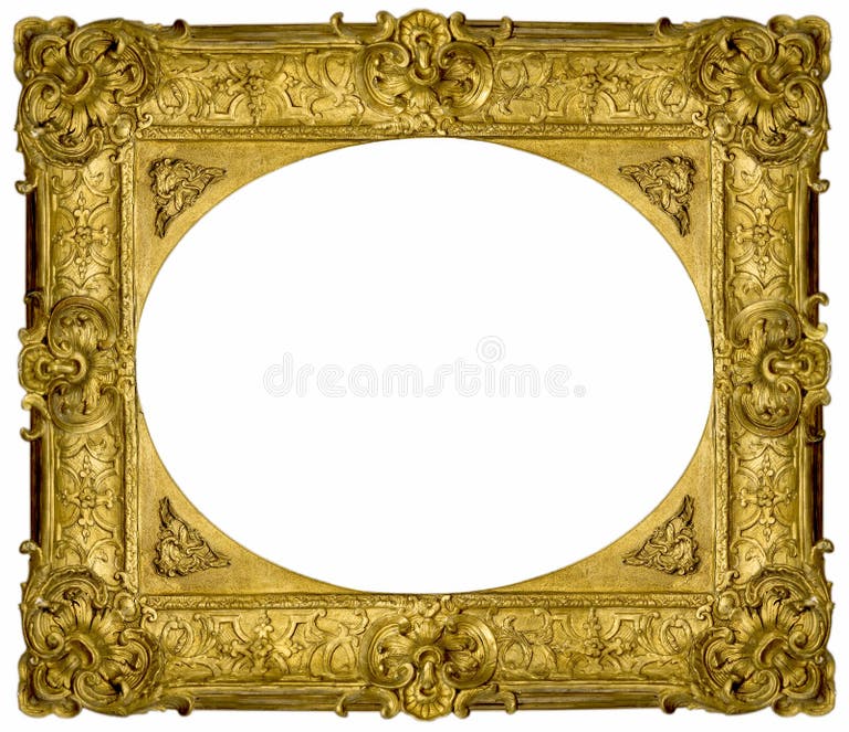Ancient frame stock image. Image of cutting, gilded, gold - 5245989