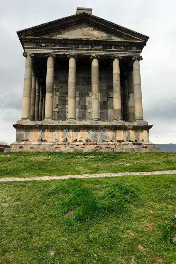 Ancient Garni Pagan Temple in Armenia Stock Photo - Image of landscape ...