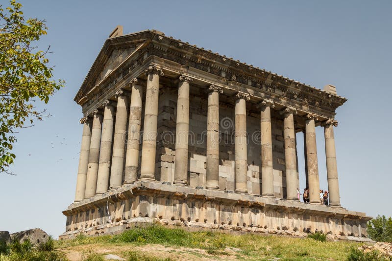 Ancient Garni Temple in Armenia Editorial Stock Image - Image of church ...