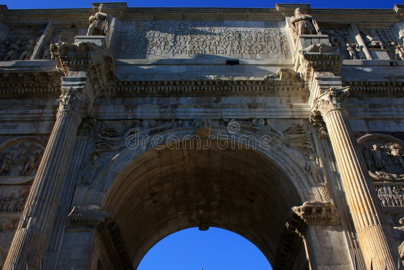 Ancient Gate of Constantine in Rome Stock Photo - Image of muslim ...