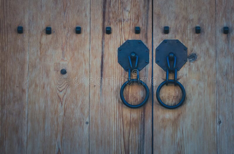Ancient Gate and Door Lock of Korean Stock Image - Image of korea ...