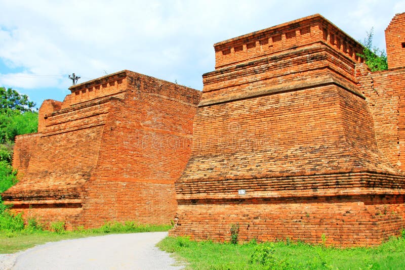 Ancient Gate, Innwa, Myanmar Stock Photo - Image of asian, landmarks ...