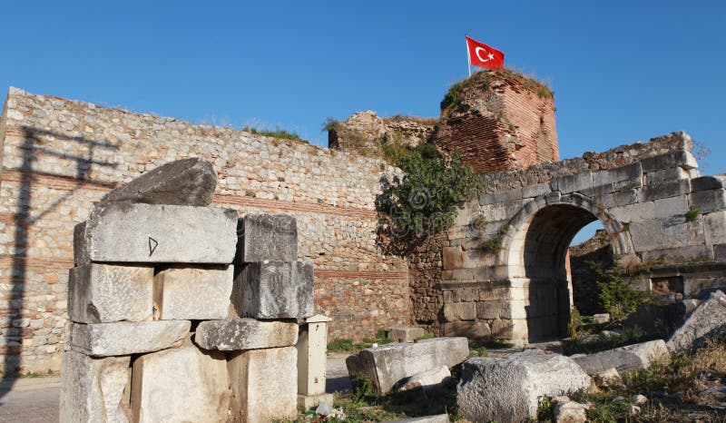 Gate of Iznik ( Nicea ), Turkey Stock Image - Image of rock, exterior ...