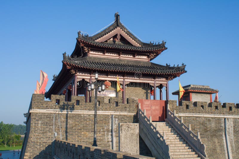 Ancient gate tower editorial stock image. Image of important - 59057604