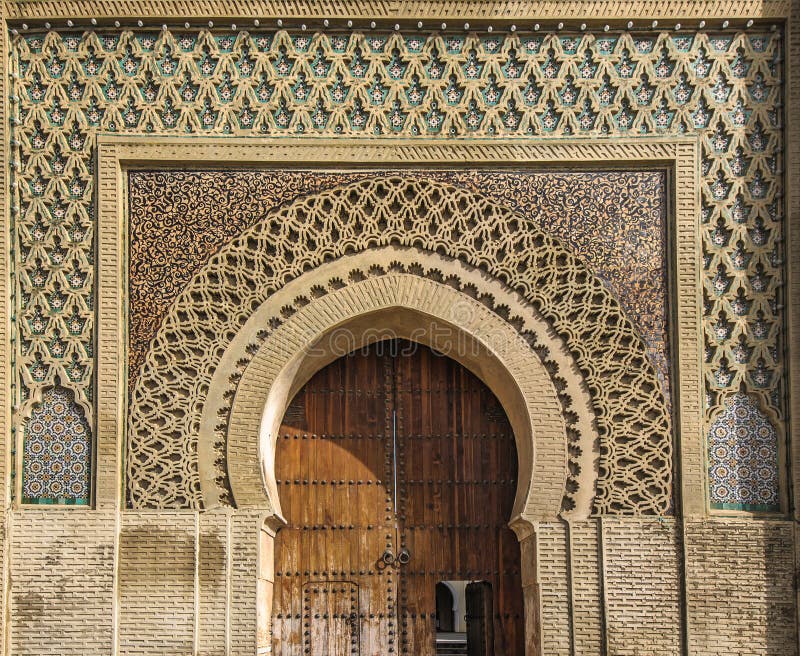 Ancient Gates in Meknes, Morocco Stock Photo - Image of gates, medina ...